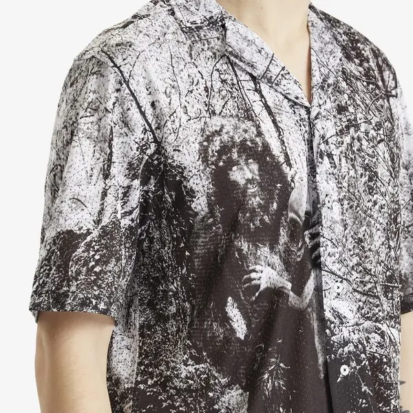 NO PROBLEMO Bigfoot Airtex Hawaiian Shirt