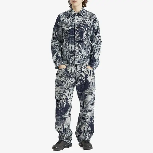 NO PROBLEMO Apocalypse Jacquard Trucker Jacket