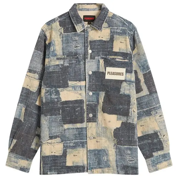 PLEASURES Boro Work Jacket - Indigo