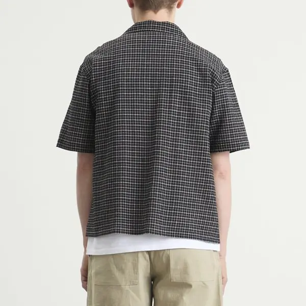 CAFÉ MOUNTAIN Loose Check Vacation Shirt