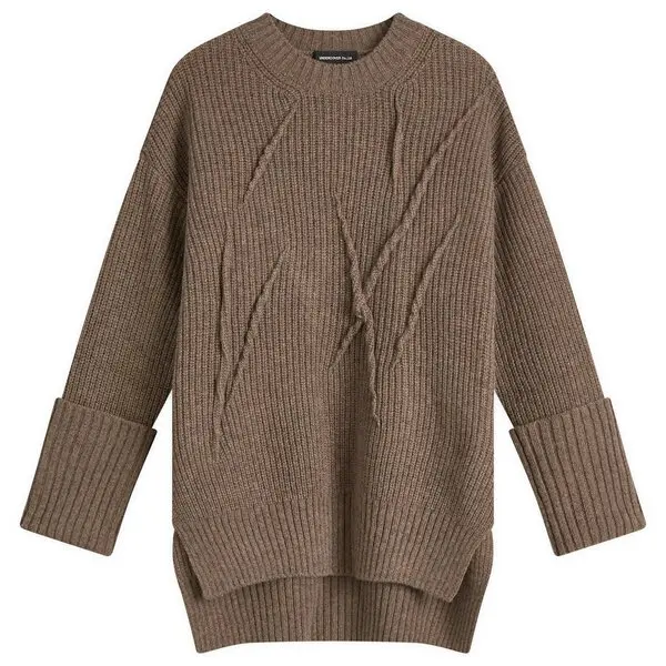 Undercover Oversized Knitted Jumper - Brown