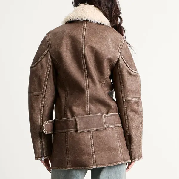 DIESEL® G-eyser Faux Shearling Coat