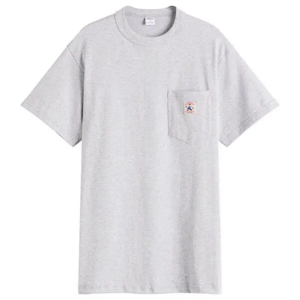 RANDY'S GARMENTS Logo Pocket T-shirt Presented End - Heather Grey