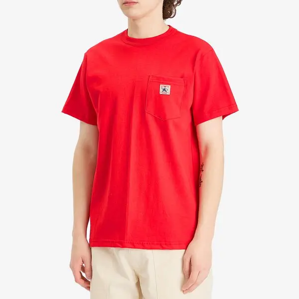 RANDY'S GARMENTS Logo Pocket T-shirt Presented End - Red