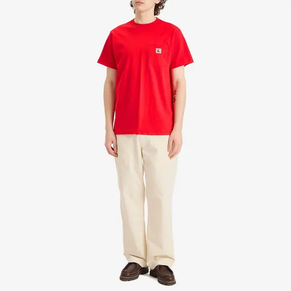 RANDY'S GARMENTS Logo Pocket T-shirt Presented End - Red