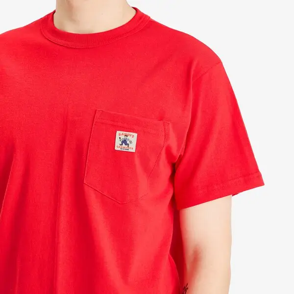 RANDY'S GARMENTS Logo Pocket T-shirt Presented End - Red