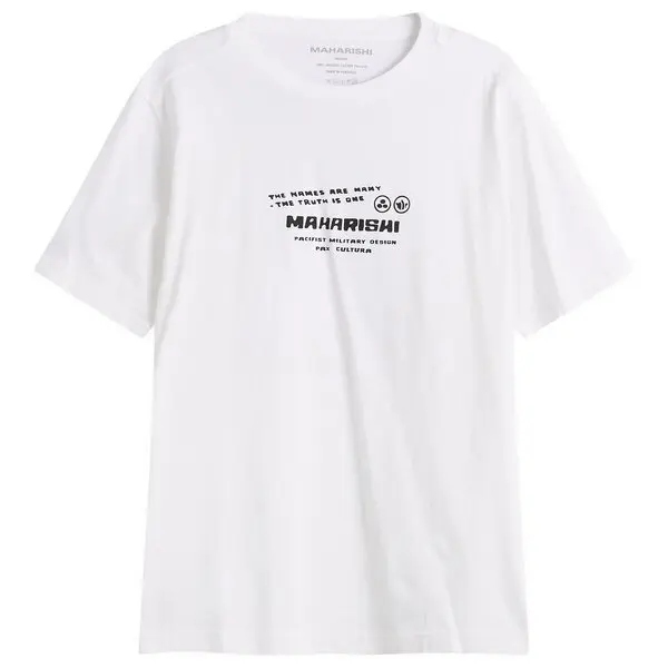 MAHARISHI Japanese Menko Card T-shirt - White
