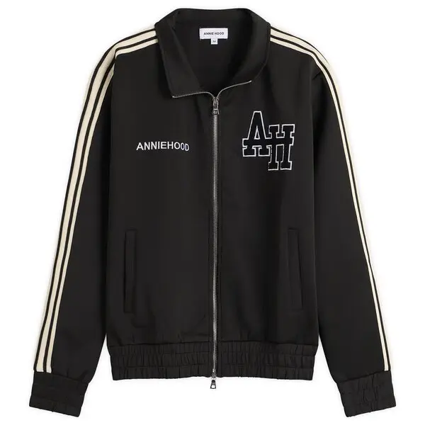 ANNIE HOOD College Track Jacket - Black