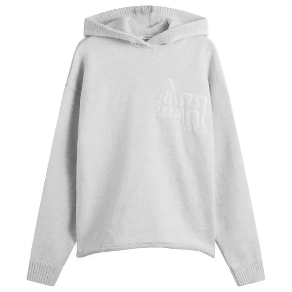 ANNIE HOOD Knit Hoodie - Grey
