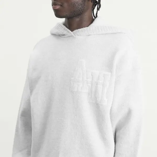 ANNIE HOOD Knit Hoodie With Collegiate Logo