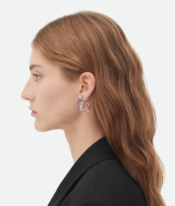 Bottega Veneta Drop Earrings - Transparent