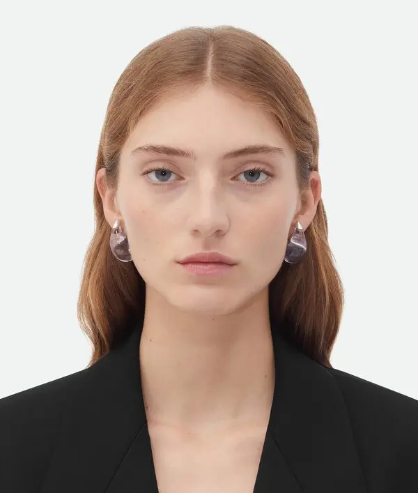 Bottega Veneta Drop Earrings - Transparent