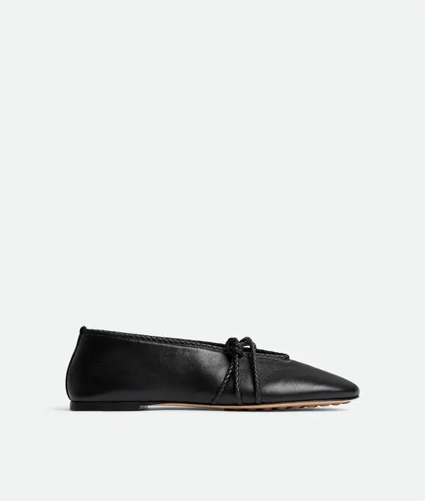 Bottega Veneta Rosa Mary-jane Ballerina - Black