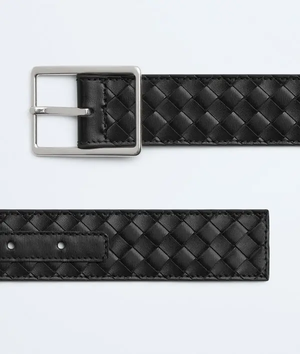 Bottega Veneta Intrecciato Piccolo Belt - Black