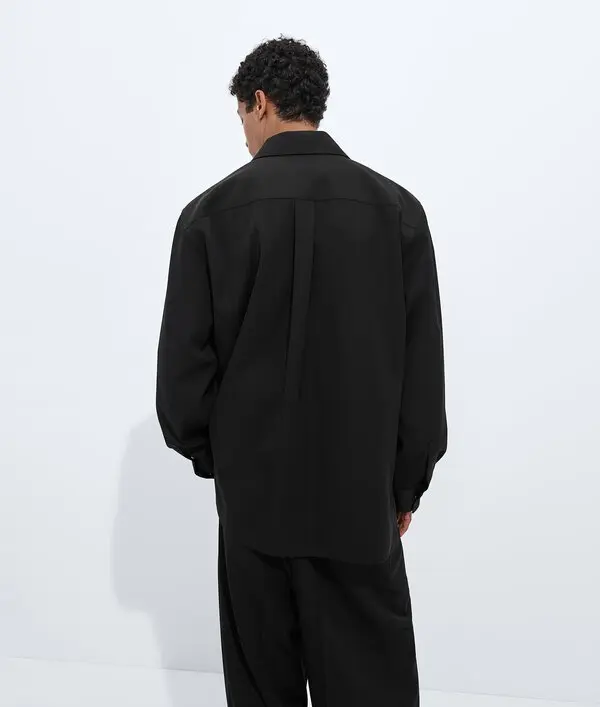 Bottega Veneta Wool Grain De Poudre Overshirt