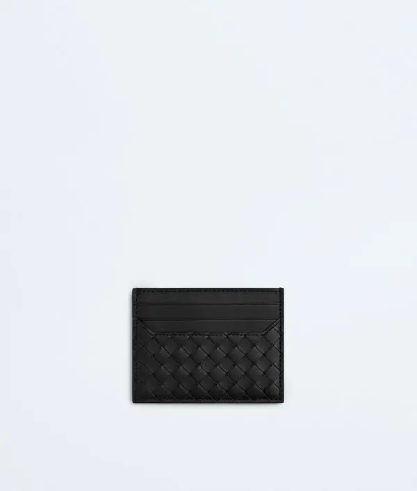 Bottega Veneta Intrecciato Piccolo Card Case - Black
