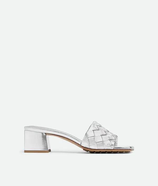 Bottega Veneta Parco Mule - Silver