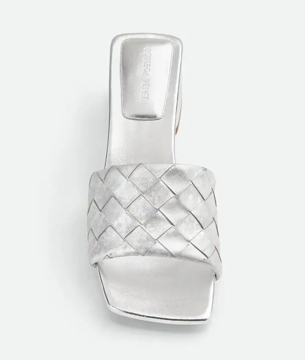 Bottega Veneta Parco Mule - Silver