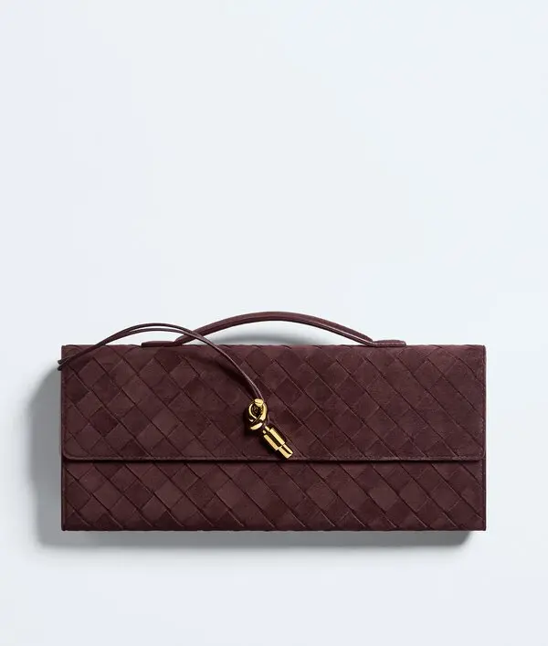 Bottega Veneta Andiamo Clutch - Deep Mahogany