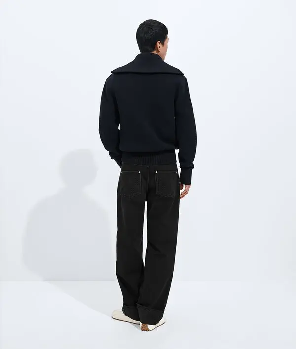 Bottega Veneta Faded Turned-up Jeans