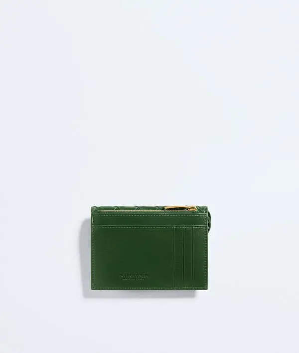 Bottega Veneta Andiamo Zipped Card Case - Basil