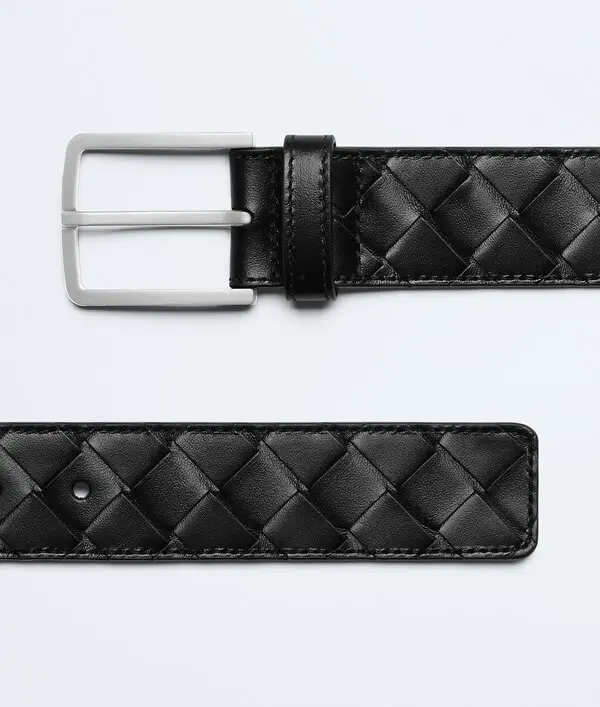 Bottega Veneta Intrecciato Belt - Black