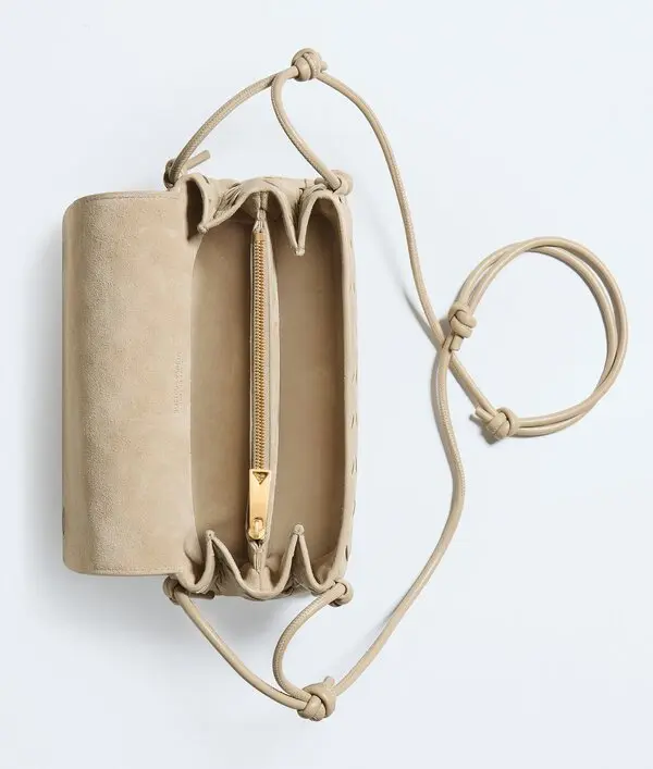 Bottega Veneta Notturno Intrecciato Pouch - Ecru