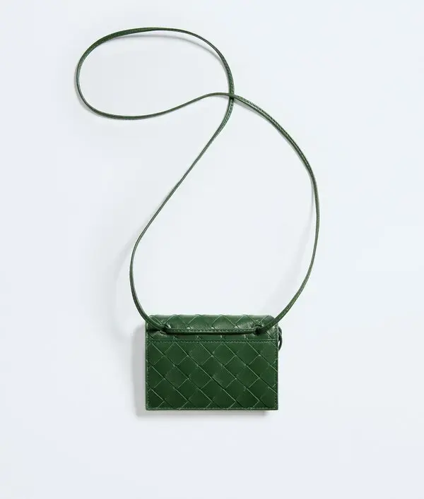 Bottega Veneta Andiamo Badge Holder - Basil