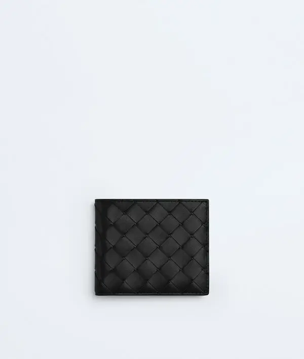 Bottega Veneta Intrecciato Bi-fold Wallet - Black