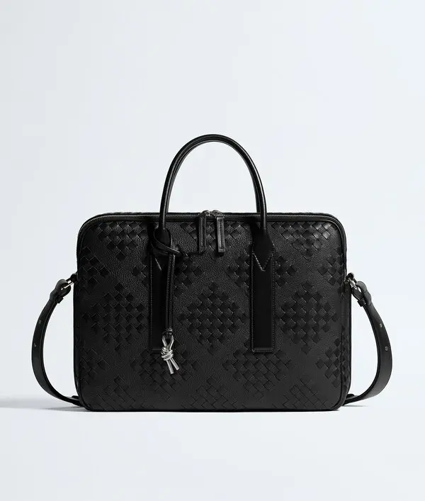 Bottega Veneta Getaway Briefcase - Black