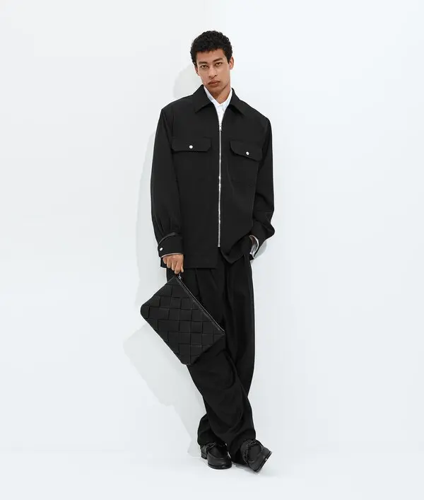 Bottega Veneta Diago Large Pouch - Black