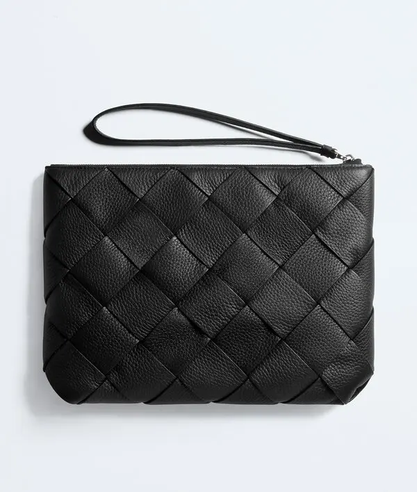 Bottega Veneta Diago Large Pouch - Black