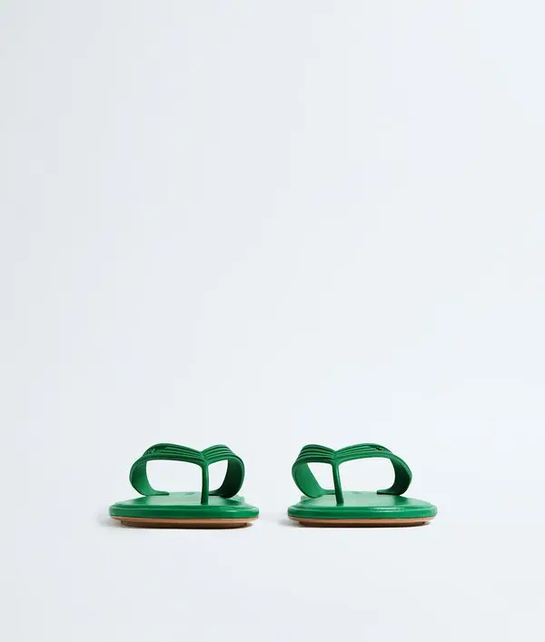 Bottega Veneta Sampieri Flat Thong - Grass Green