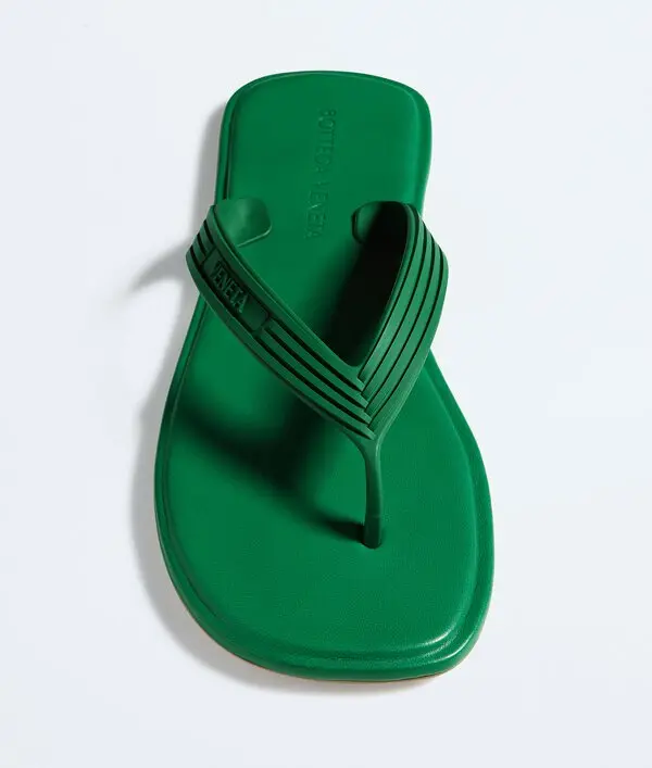 Bottega Veneta Sampieri Flat Thong - Grass Green