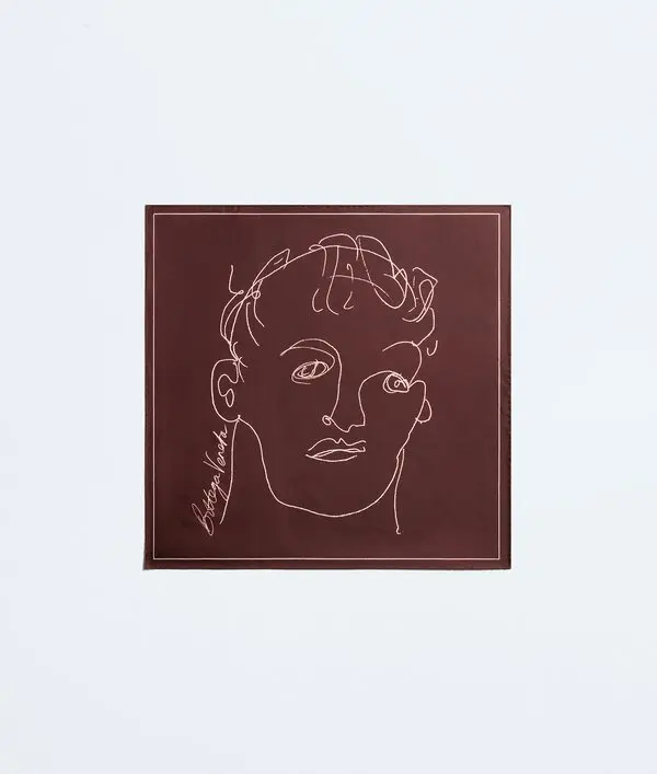 Bottega Veneta Silk Twill Foulard - Barolo