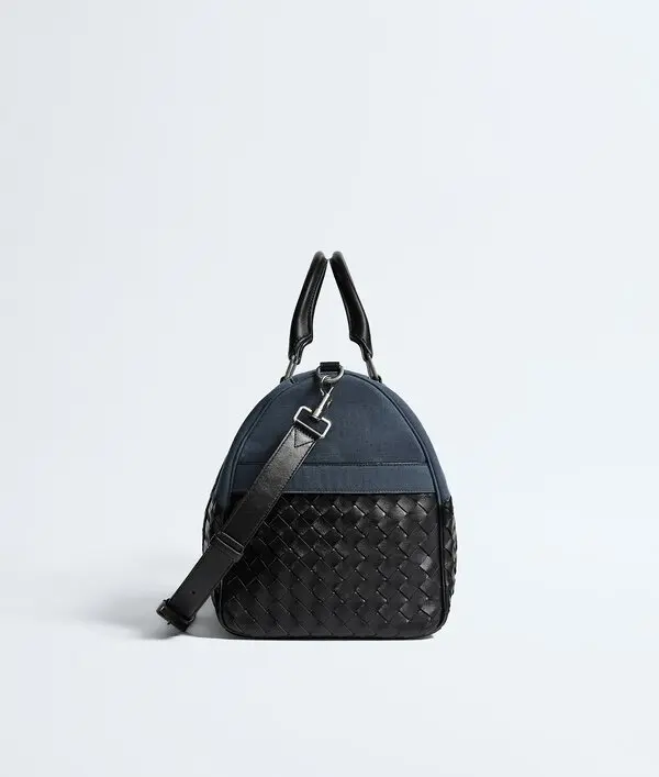 Bottega Veneta Intrecciato Duffle Bag - Midnight/black