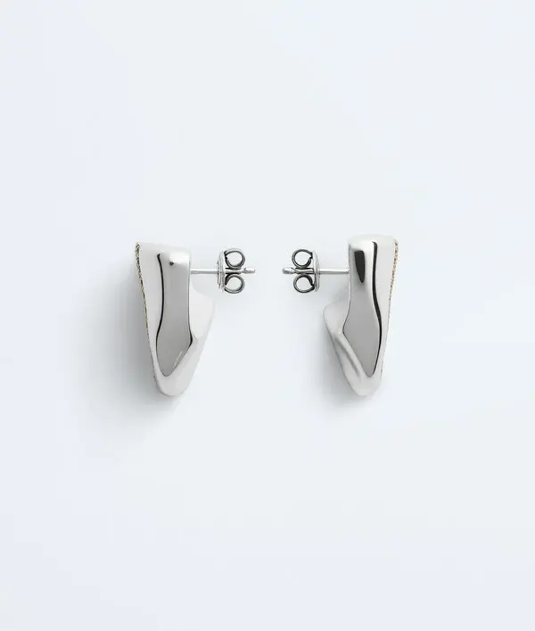 Bottega Veneta Small Prisma Earrings - Vanilla/gold/champ