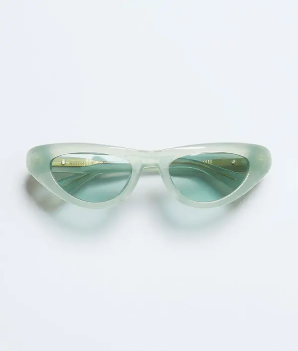 Bottega Veneta Bombe Cat Eye Sunglasses - Green