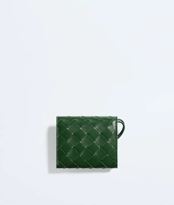 Bottega Veneta Andiamo Tri-fold Wallet - Basil