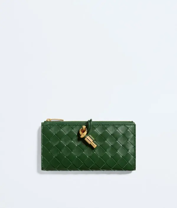 Bottega Veneta Andiamo Long Wallet - Basil