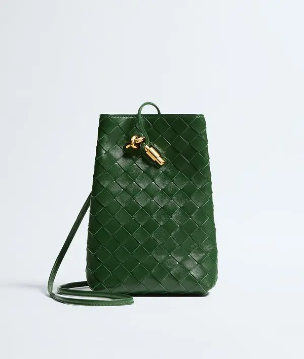 Bottega Veneta Andiamo Phone Pouch - Basil