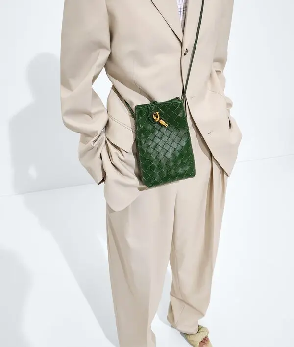 Bottega Veneta Andiamo Phone Pouch - Basil