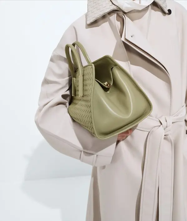 Bottega Veneta Small Barbara Tote - Travertine