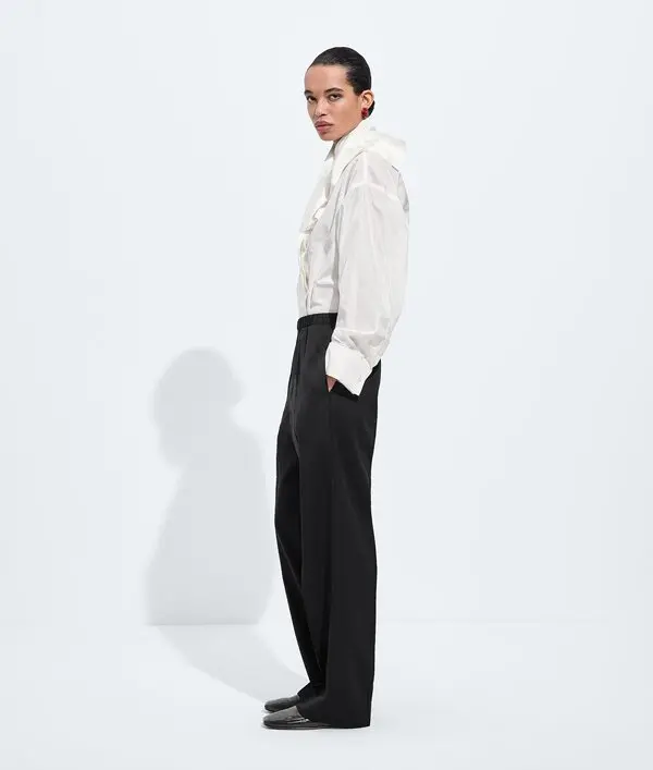 Bottega Veneta Wool Grain De Poudre Trousers