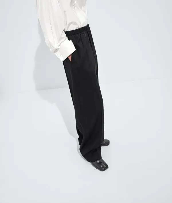 Bottega Veneta Wool Grain De Poudre Trousers