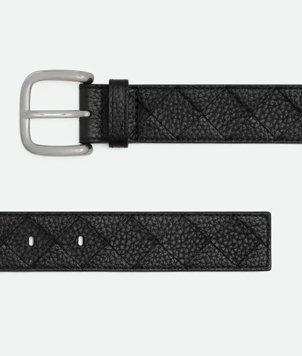 Bottega Veneta Intrecciato Taurillon Leather Belt