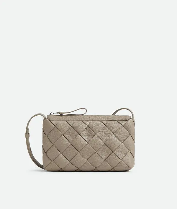 Bottega Veneta Diago Zipped Messenger - Limestone