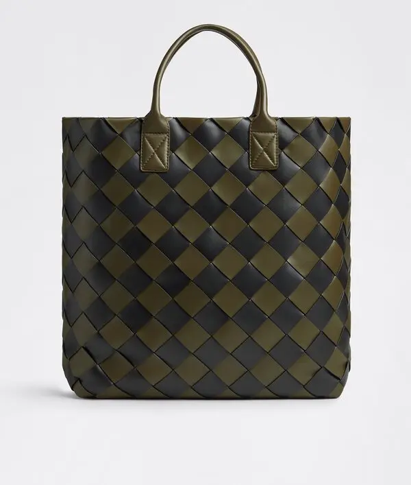 Bottega Veneta Maxi Intreccio Tote - Mustard/black