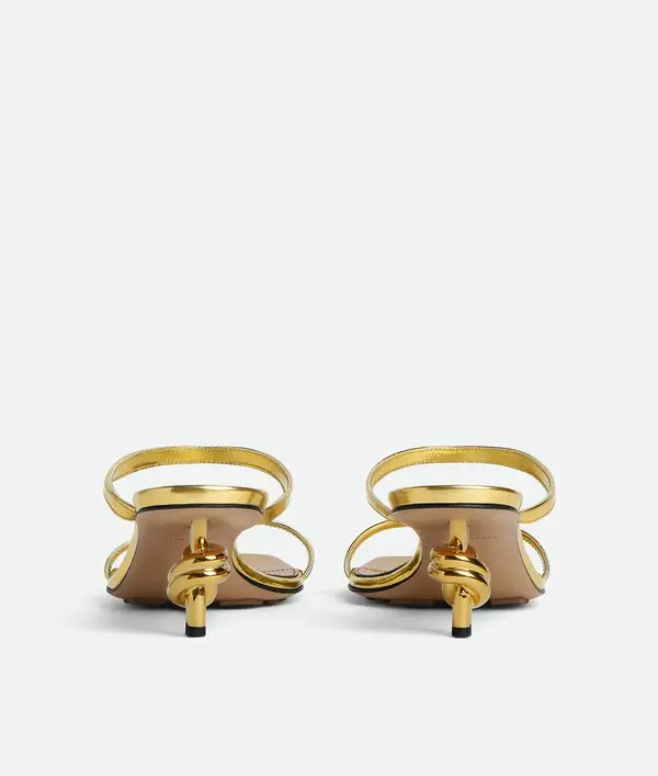 Bottega Veneta Knot Mule - Gold