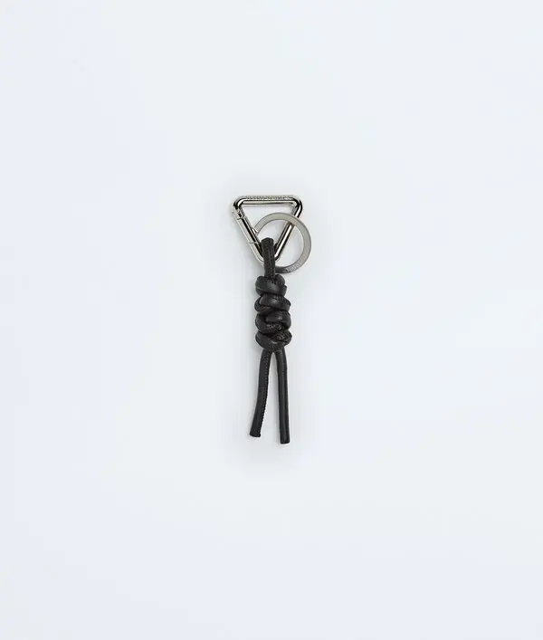 Bottega Veneta Triangle Key Ring - Nero